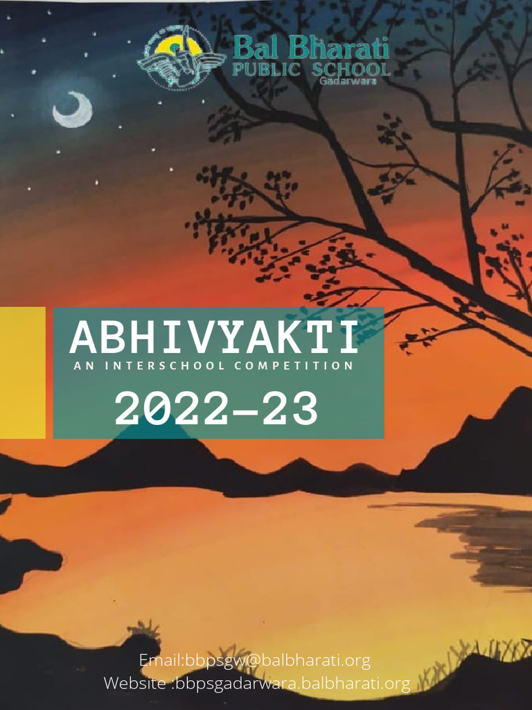 Bbps Gadarwara - Invitation For Abhivyakti 2022-23 | PDF