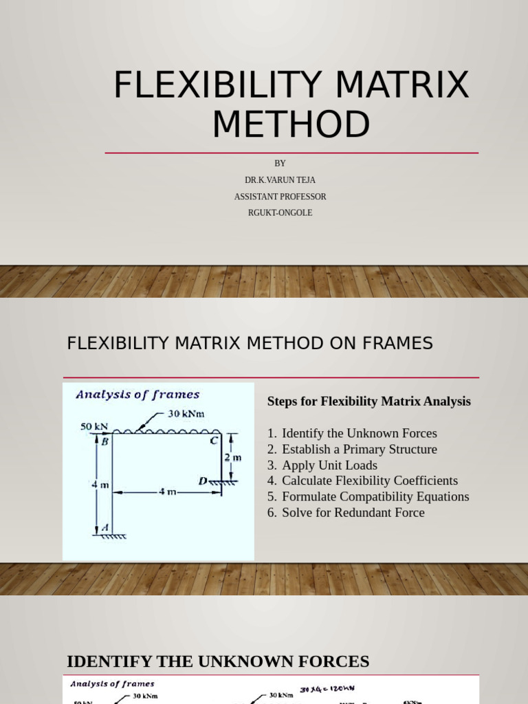 Flexibility Matrix Method | PDF