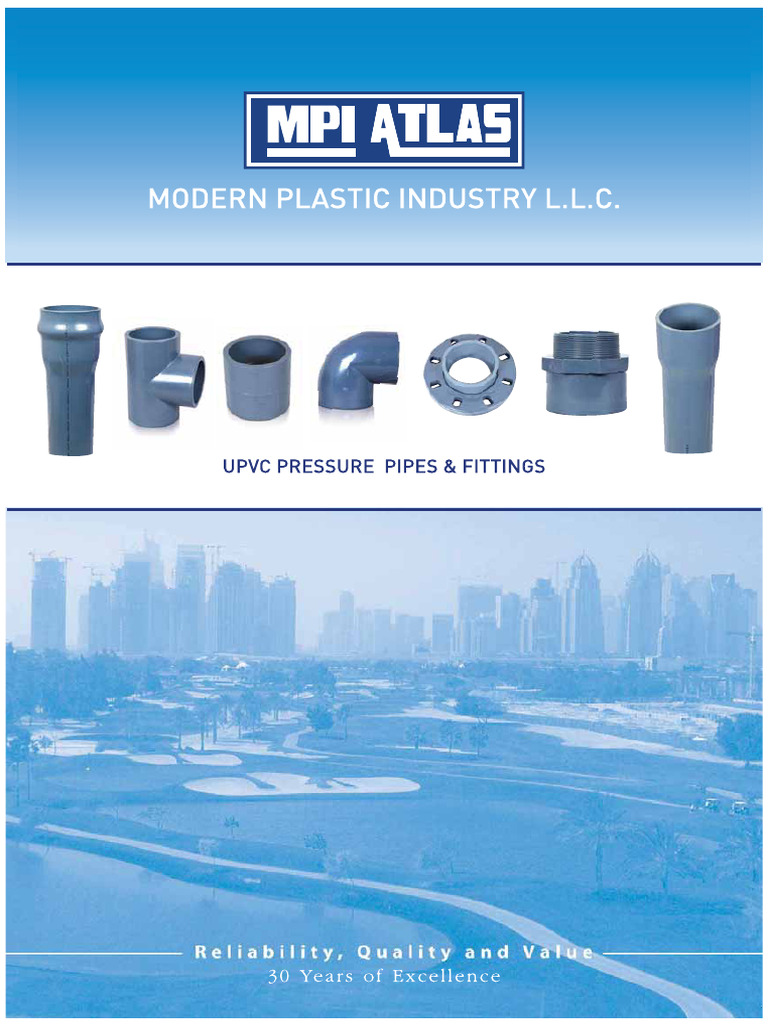 MPI-ATLAS - UPVC Pipes & Fittings | PDF