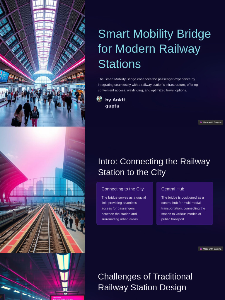 Smart Mobility Bridge For Modern Railway Stations | PDF | Transport ...