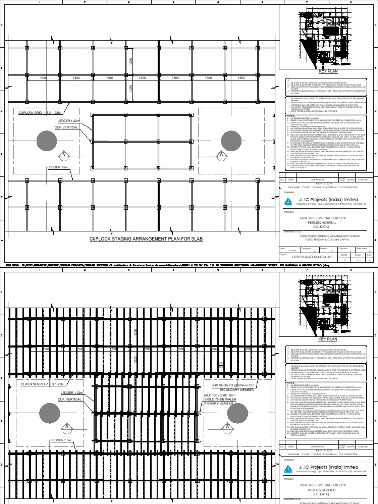 Formwork Shuttering Scheme for Slab | PDF | Materials | Civil Engineering