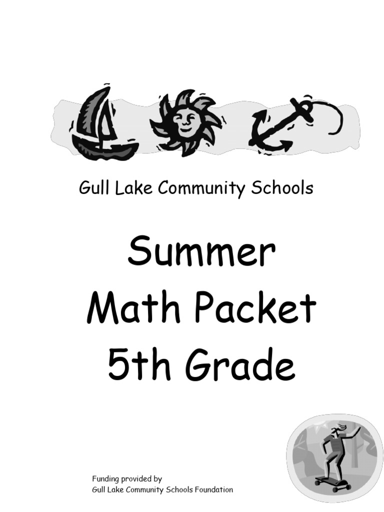 Fifth Grade Math Packet 2016 | PDF | Mathematics | Multiplication