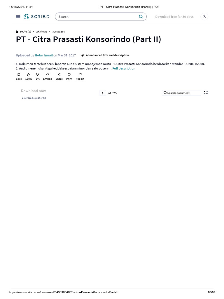 PT - Citra Prasasti Konsorindo (Part II) - PDF | PDF | Graphics | Electronic Publishing