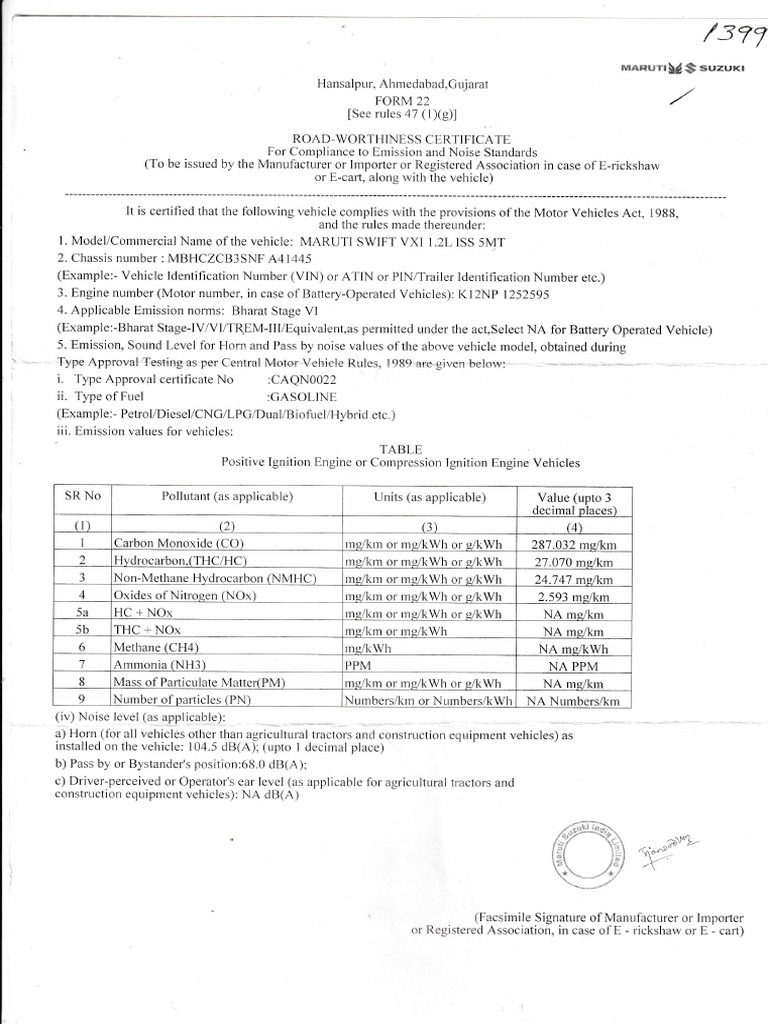 Form 22 | PDF | Pollution | Air Pollution