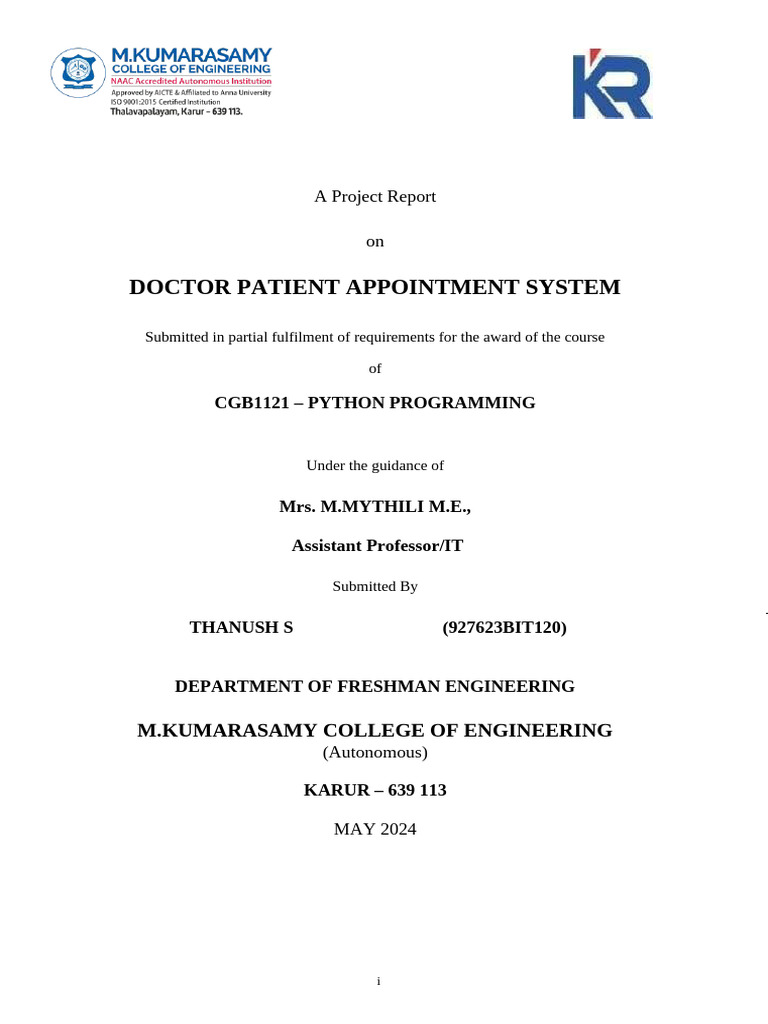 Python Project - Sample Report - IT | PDF | Engineering | Science