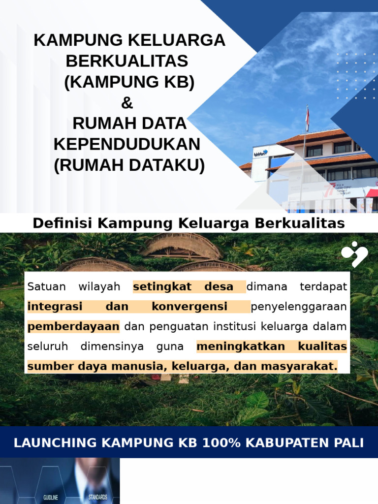 Kampung KB dan Rumah DataKu Pali | PDF | Karier & Perkembangan | Ilmu ...