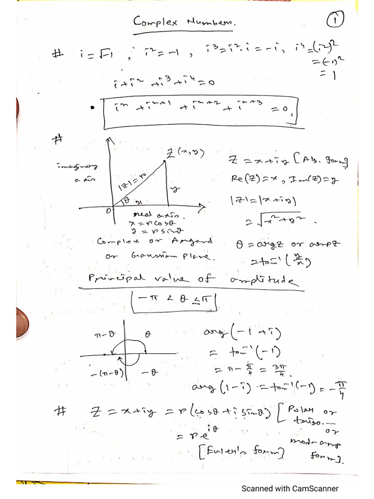 Complex Numbers Jee | PDF