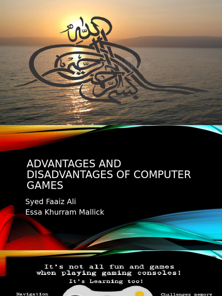 Advantages and Disadvantages Computer Games | PDF