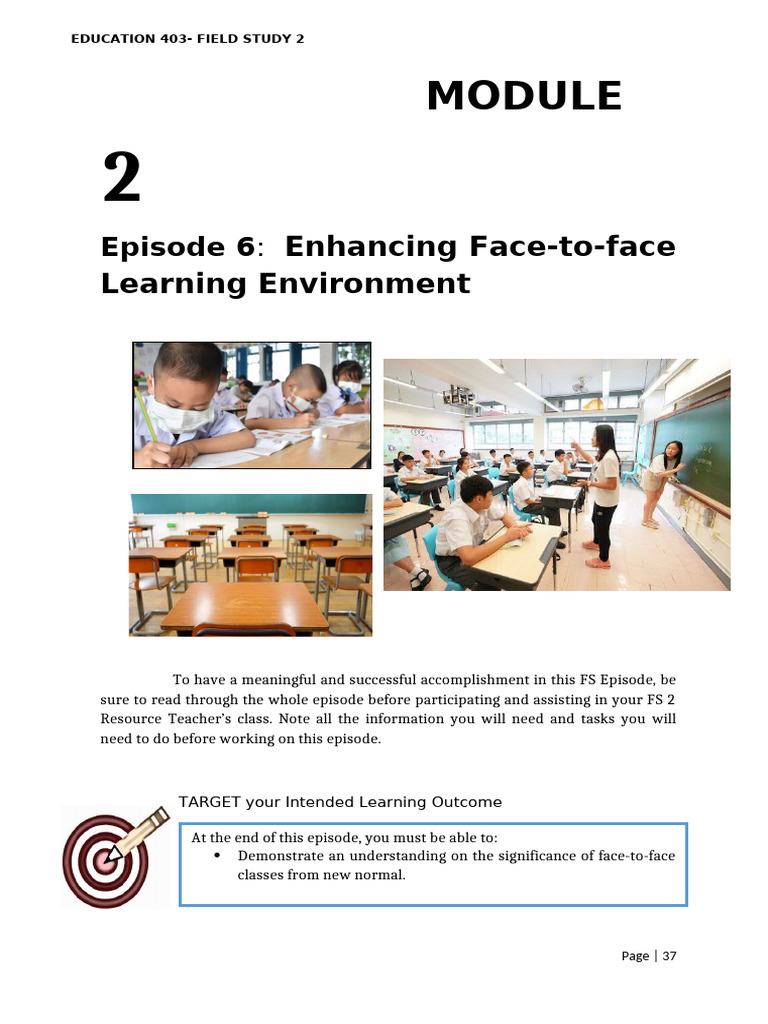 FS-2_Episode-6-10 | PDF | Classroom Management | Learning