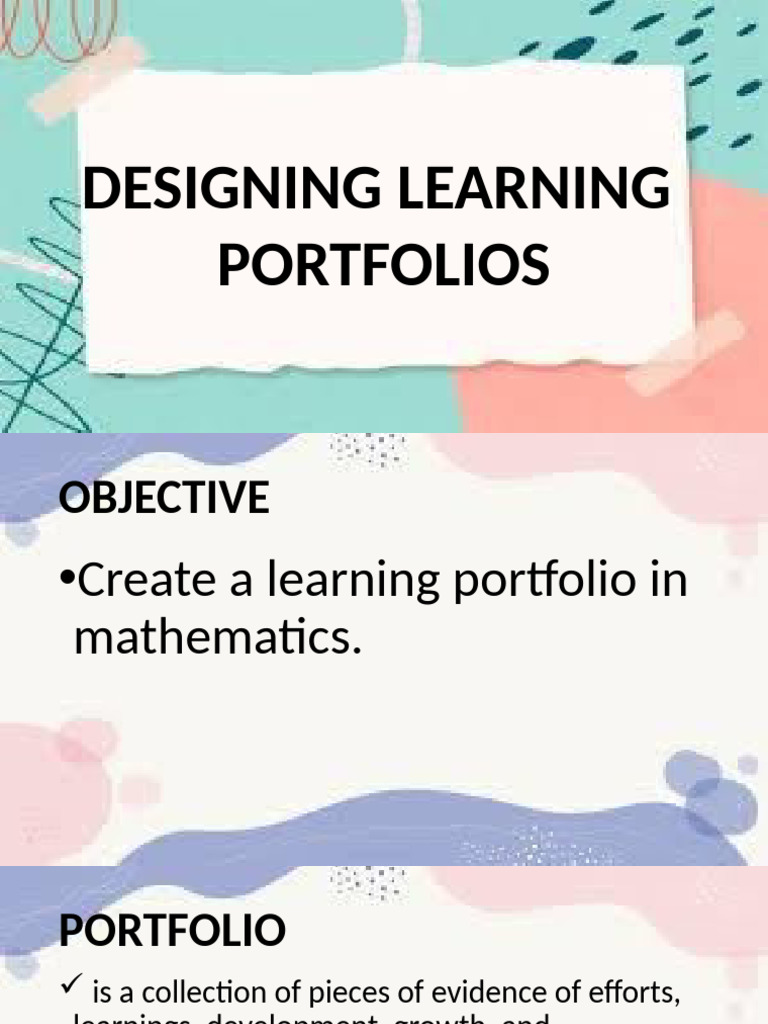 Desingning Learning Portfolios | PDF | Career & Growth | Business