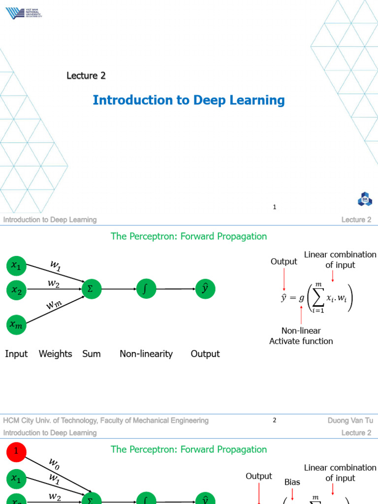 Lecture 2 - Introduction To Deep Learning - Updated | PDF | Loss ...
