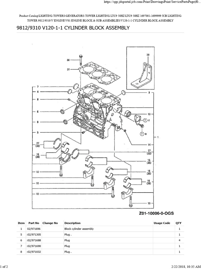 Cylinder Block Assembly | PDF | Rotating Machines | Systems Engineering