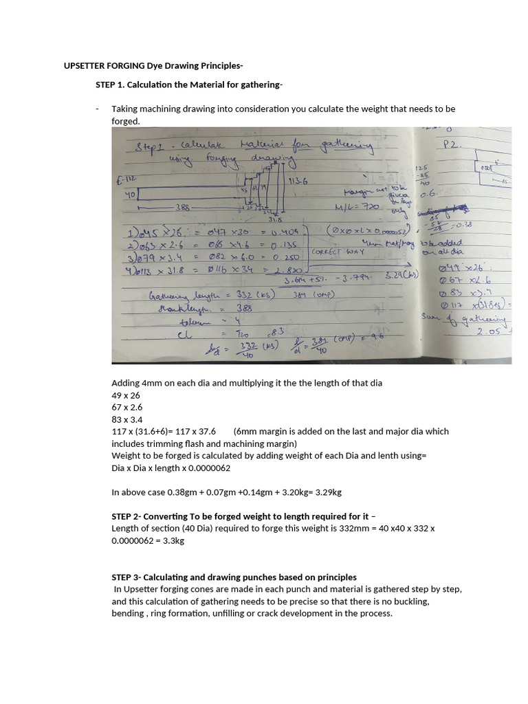 Upsetter Forging: Dye Drawing Guide | PDF