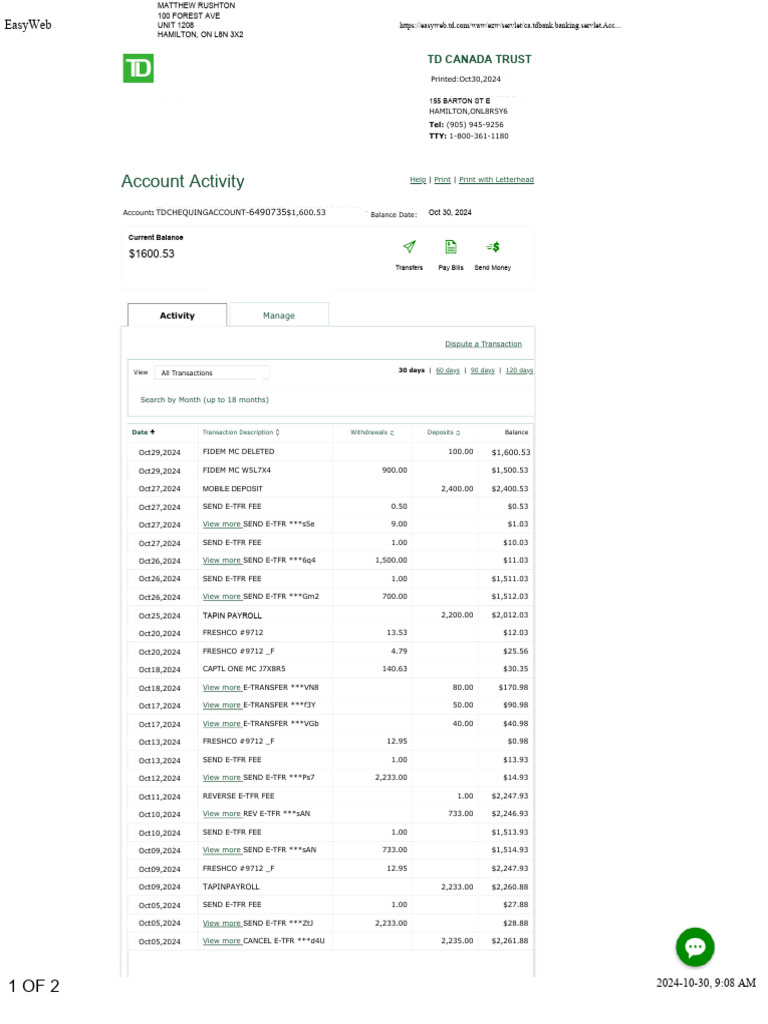 Easyweb Mr 3 Pdf Transaction Account Banking