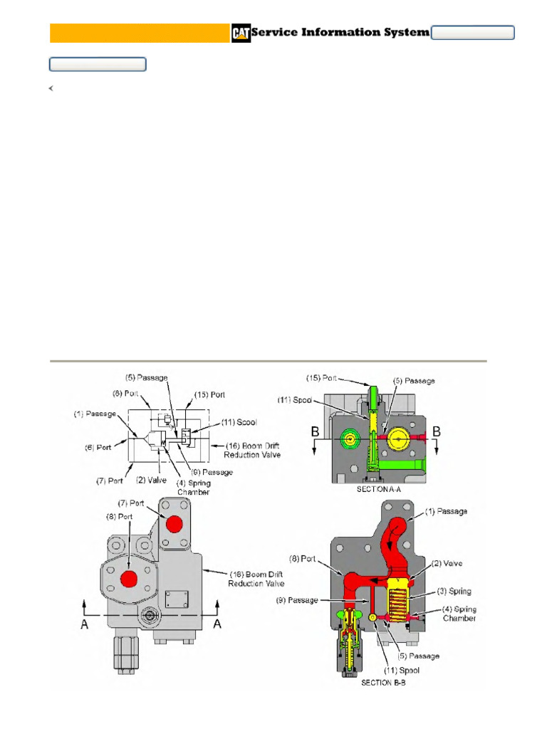 Boom Drift Reduction Valve | PDF | Valve | Mechanical Engineering