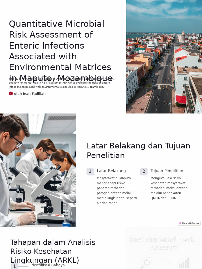 Quantitative Microbial Risk Assessment of Enteric Infections Associated With Environmental ...