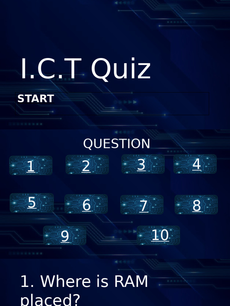 ICT Interactive Quiz | PDF
