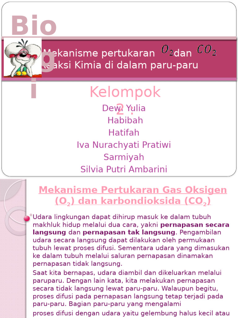 Mekanisme Pertukaran O2 Dan Co2 | PDF | Seni | Sains & Matematika