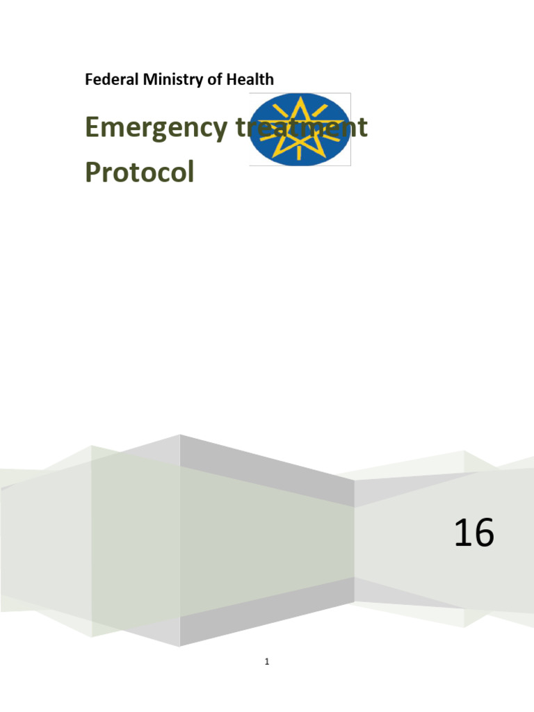Emergency Treatment Protocol Guide | PDF | Cardiopulmonary ...
