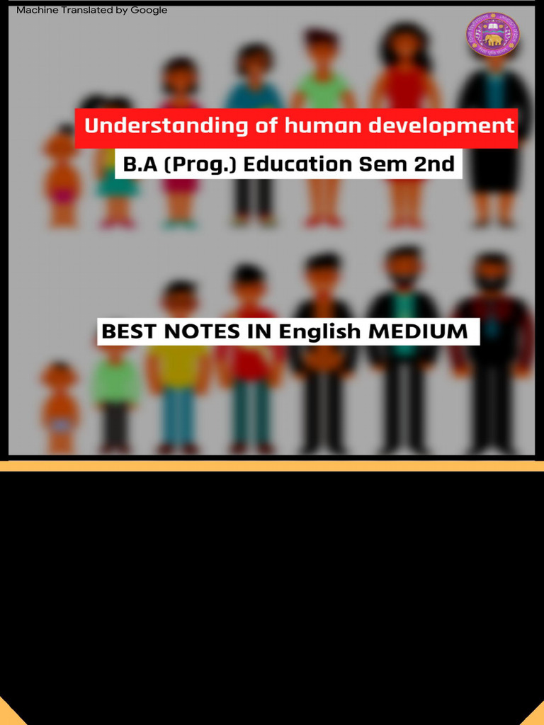 Understanding Human Development NOTES UB | PDF | Inclusion (Education ...