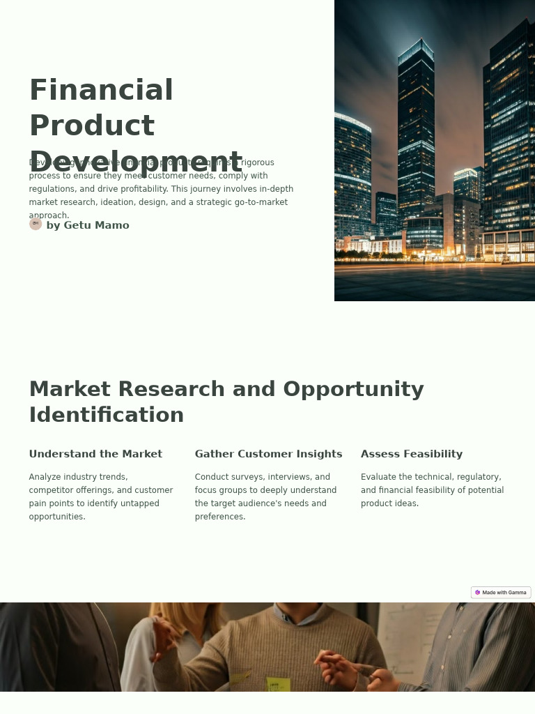 Financial Product Development Process | PDF | Risk | Marketing