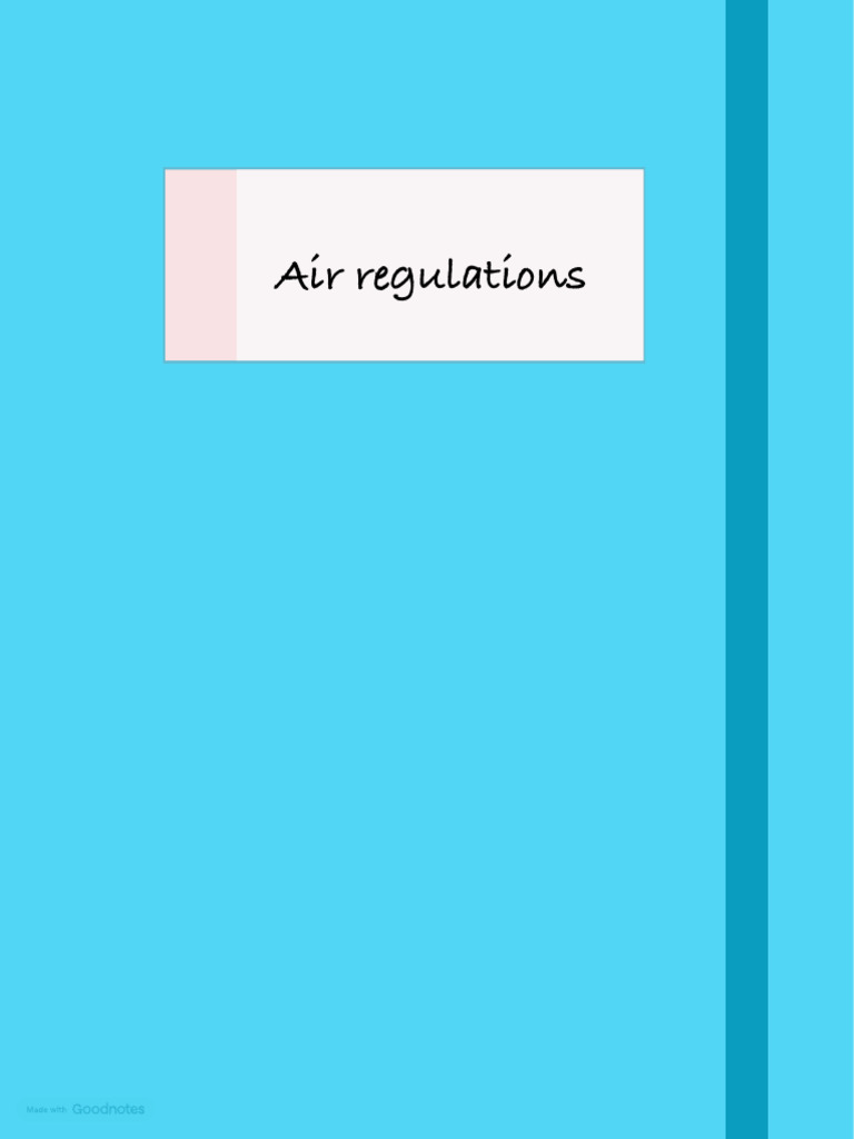 Air Regulations | PDF | Ear | Vestibular System