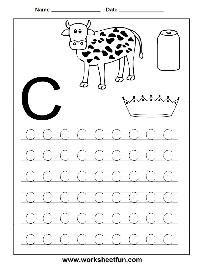 Letter Tracing C Second | PDF