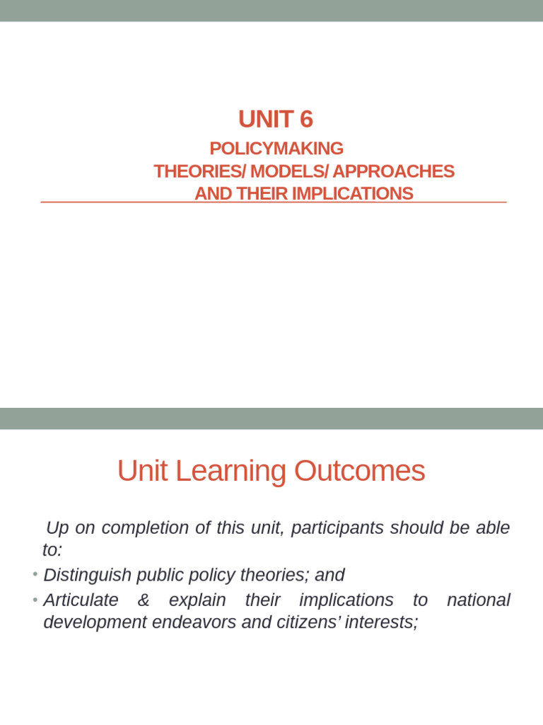 Public Policy Theories Explained | PDF | Policy | Externality