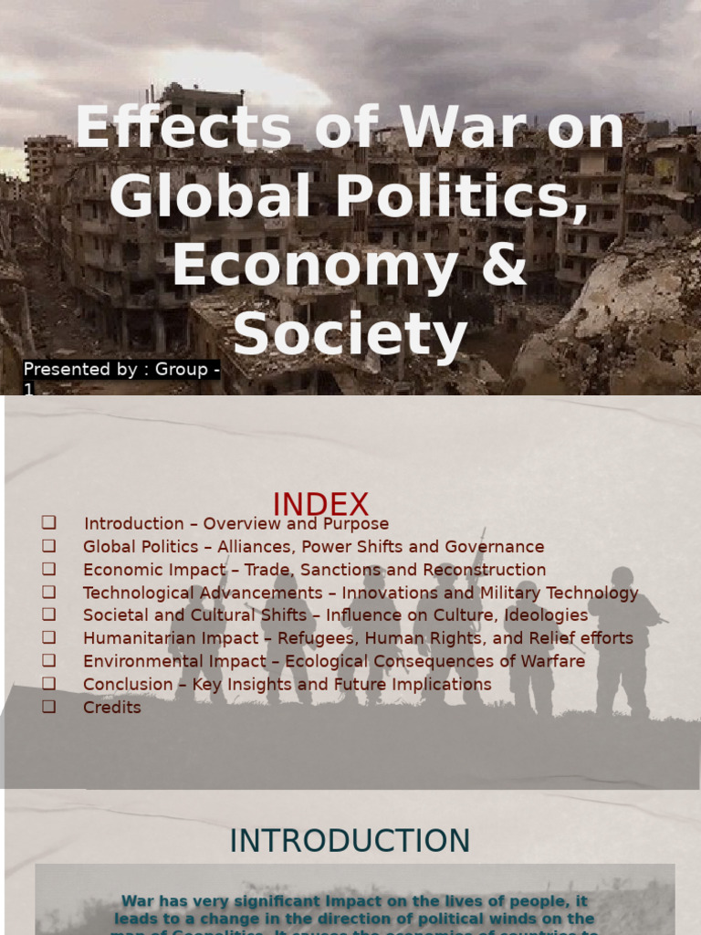 Effects of War - English ActivityG1 | PDF | Environmental Degradation ...