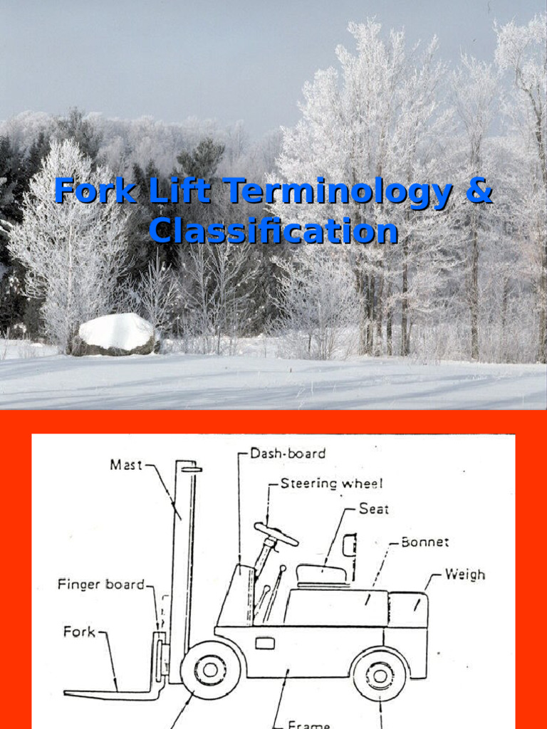 FT Terminology & Classification | PDF | Forklift | Truck