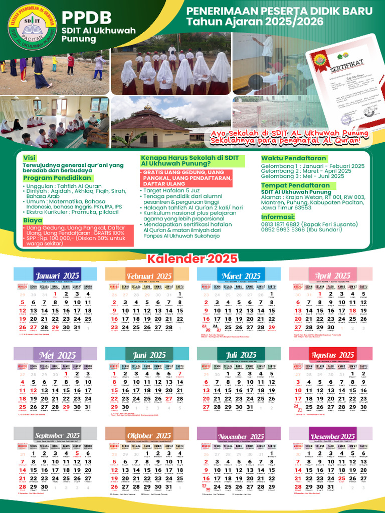 Kalender PPDB SDIT Al Ukhuwah 2025 | PDF