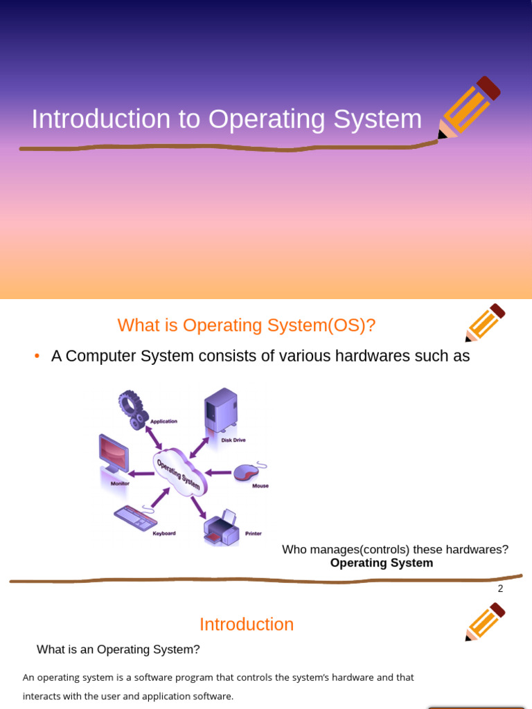 BCA 4th Sem Operating System Unit 1 PPT Slides | PDF | Process (Computing) | Operating System