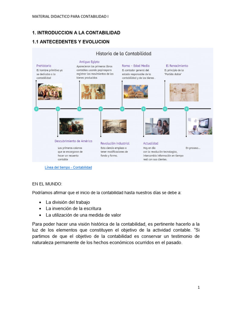 Contabilidad I - Material Primer Parcial | PDF | normas internacionales ...