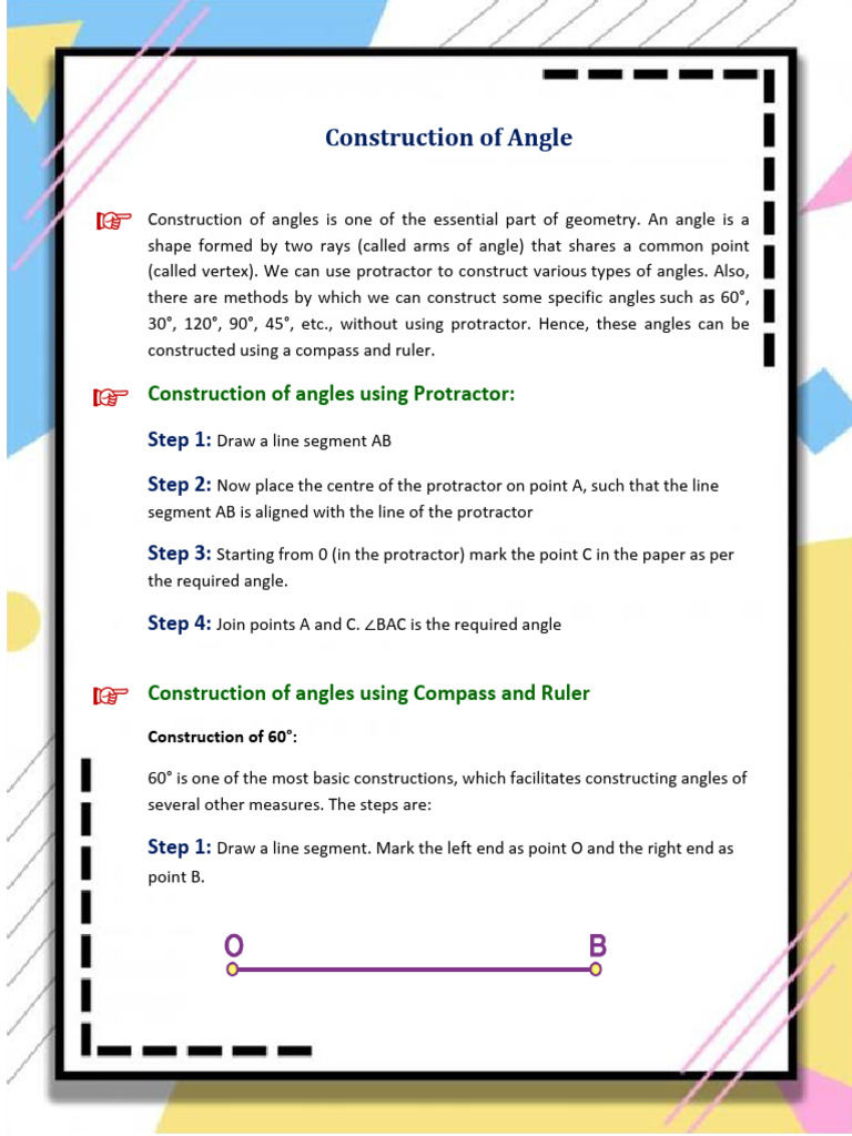 6math14 Construction of Angle | PDF | Teaching Methods & Materials ...