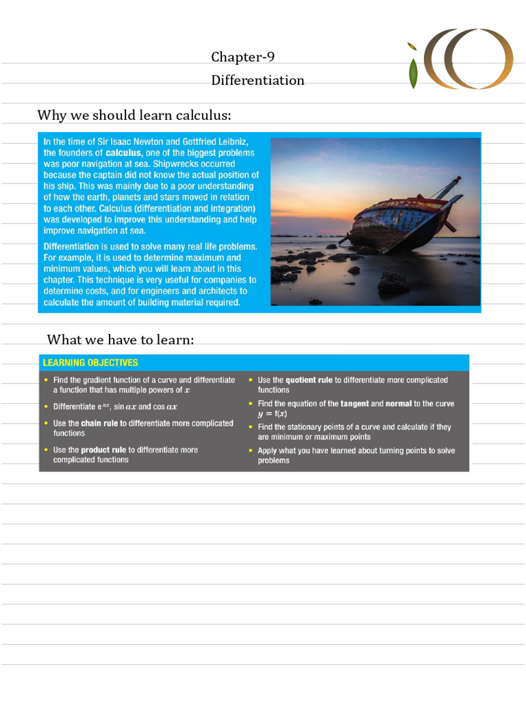 Chapter-9 Differentiation - ICO FPM | PDF