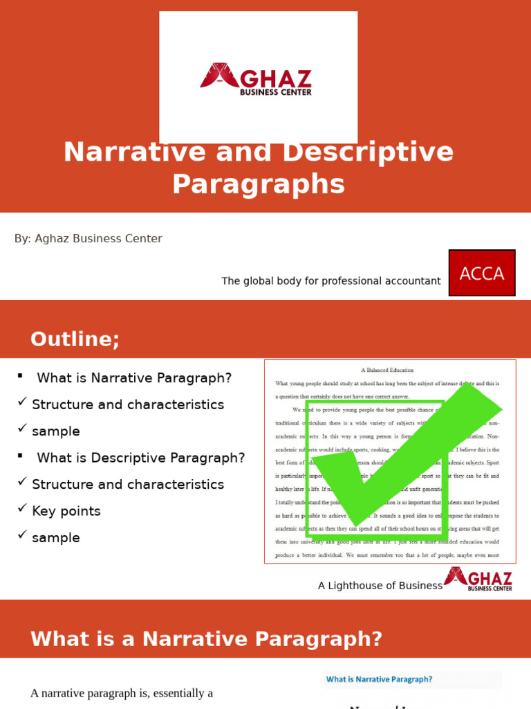 Narrative & Descriptive Paragraph | PDF | Mariner Program | Narrative