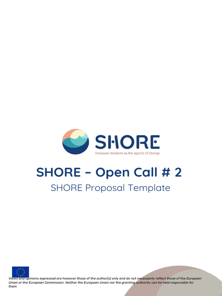 SHORE Open Call #2 Proposal Template | PDF | Danube | Embryo