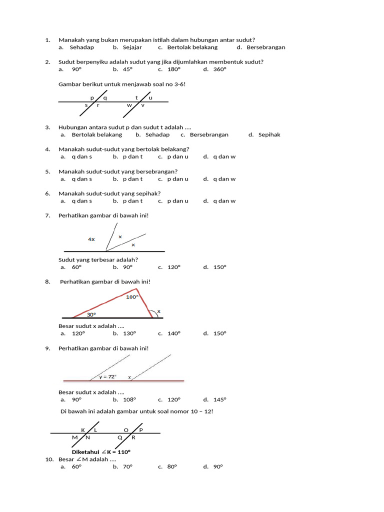 Soal PSAT MTK 7 | PDF | Metode & Bahan Ajar