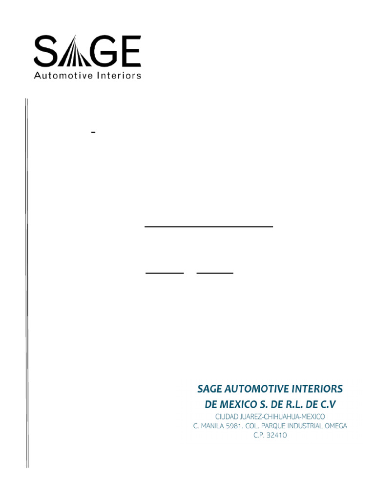 Sage Automotive Sup. JR | PDF