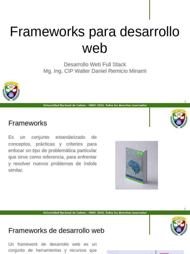 04 Frameworks | PDF | Marco de software | Red mundial