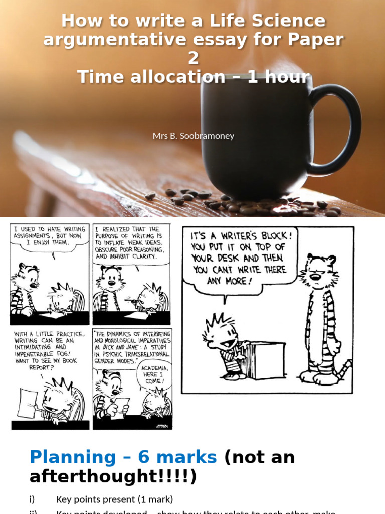 How To Write A Life Science Argumentative Essay4latest | PDF | Essays ...