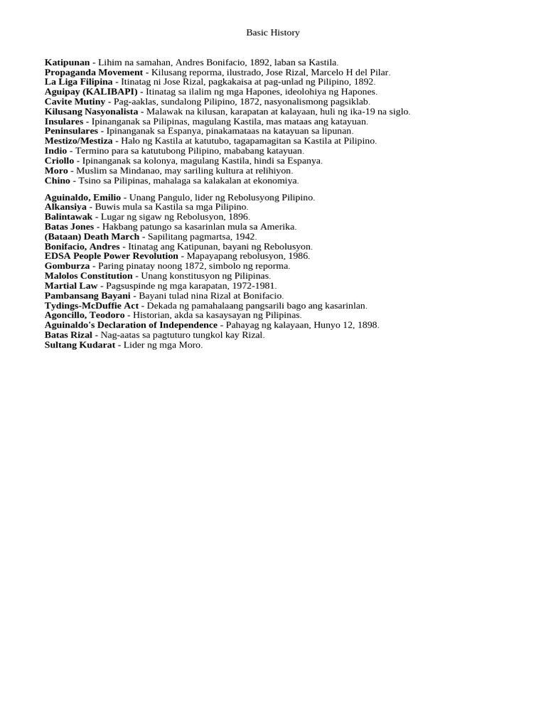 Basic History | PDF