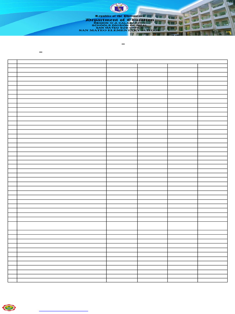 2024 PTC Attendance Cards Quirino | PDF | Social Science | Travel