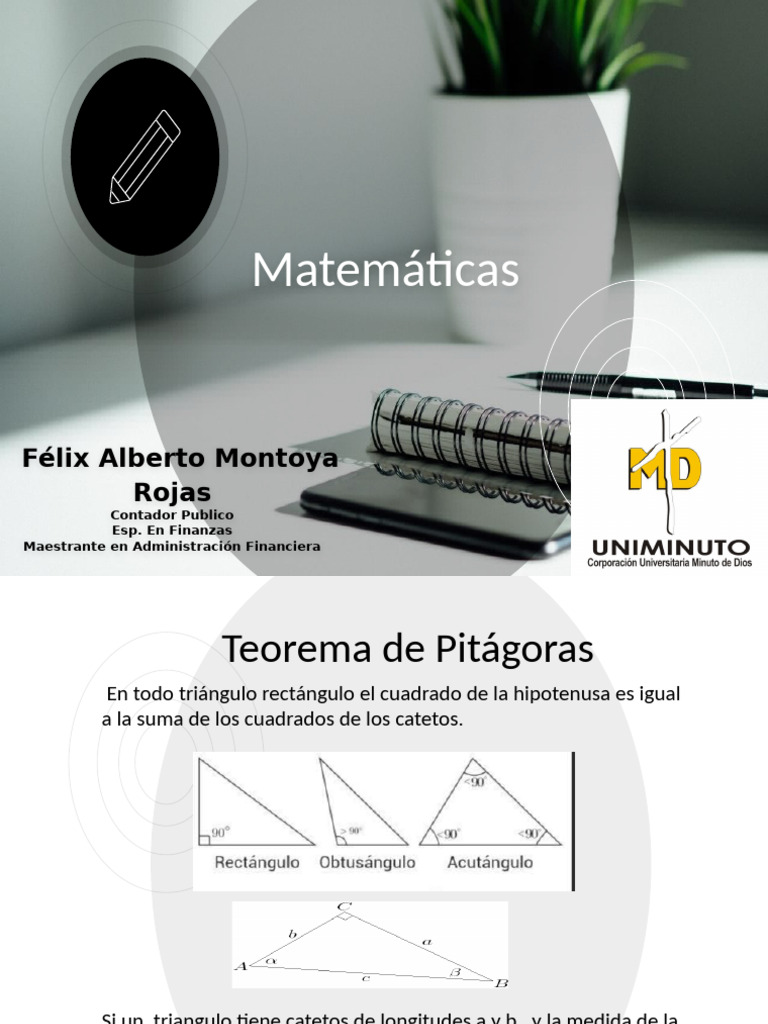 Teorema de Pitágoras y Perímetros | PDF