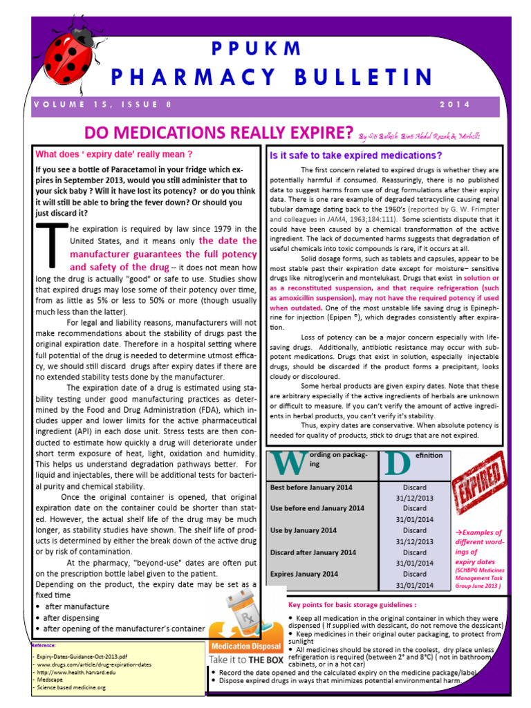 Do Medication Really Expire | PDF | Shelf Life | Medicinal Chemistry