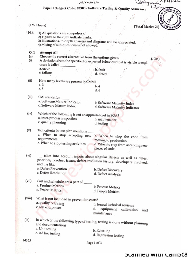 Science BSC Computer Science Semester 5 2022 November Elective I ...