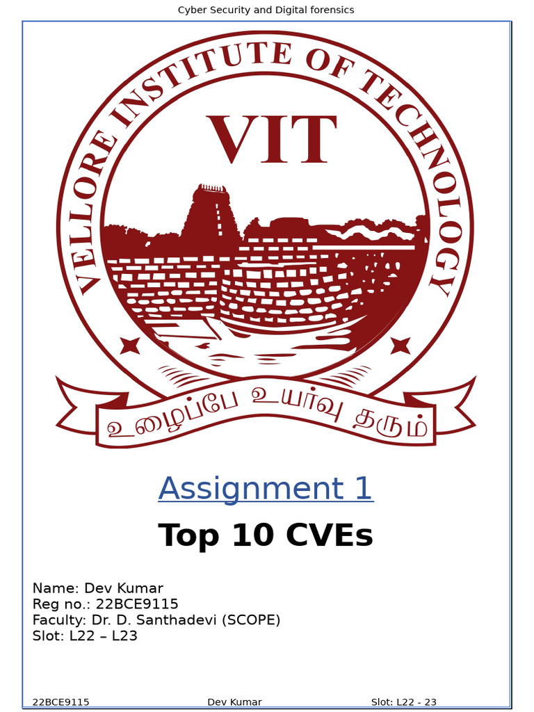 22BCE9115 asg2 | PDF | Exploit (Computer Security) | Security Engineering