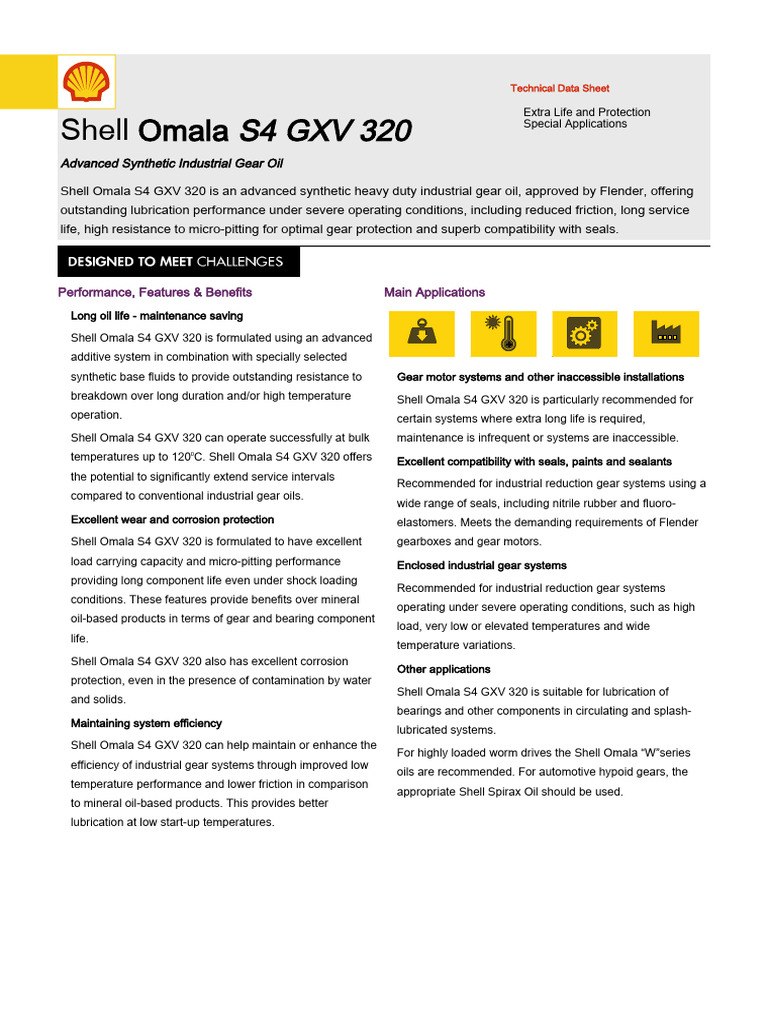shell s4 gx 320 | PDF | Mechanical Engineering | Materials