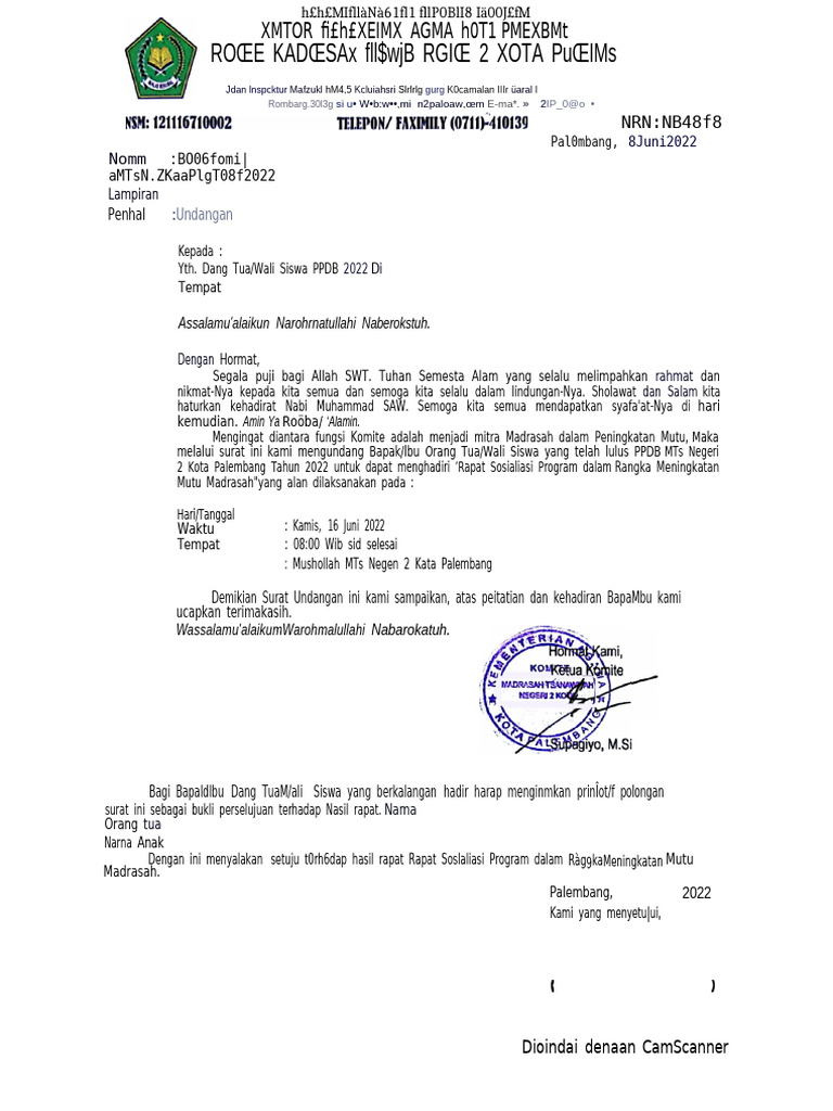 Undangan Rapat Komite Pdf