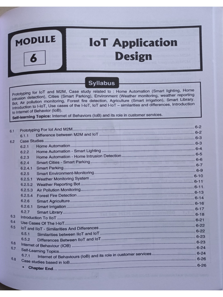 IOE Module 6 | PDF